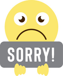 Sorry Emoticon Text