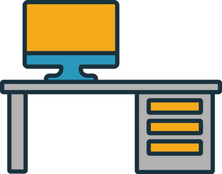 Workplace icon simple element from project Vector Image