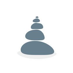Balancing zen stone logo icon Royalty Free Vector Image