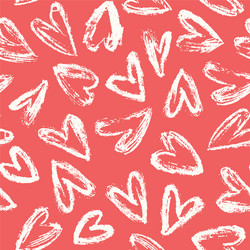 Hand drawn heart background 01 Royalty Free Vector Image
