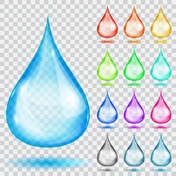 Multicolored drops Royalty Free Vector Image - VectorStock