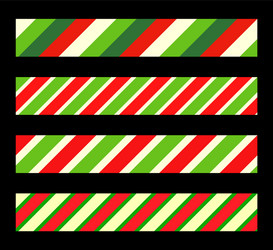 Candy cane line border divider for christmas Vector Image