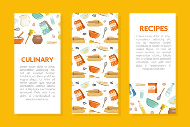 Cooking school banner template lets cook Vector Image