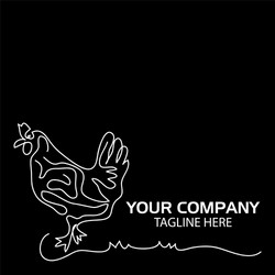 Line Art Hen Vector Images (over 2,900)