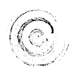 Round grunge shape texture rough circle stamp Vector Image