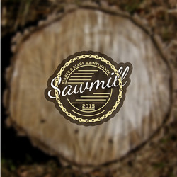 Sawmill badges logos and labels for any use Vector Image