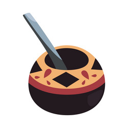 Chile food mate tea Royalty Free Vector Image - VectorStock