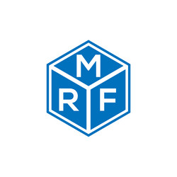 Mrf letter logo design on white background Vector Image