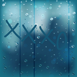 Rainy window Royalty Free Vector Image - VectorStock