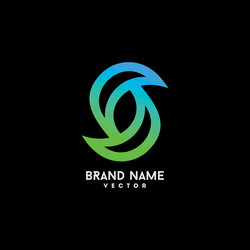 Double s letter logo template Royalty Free Vector Image