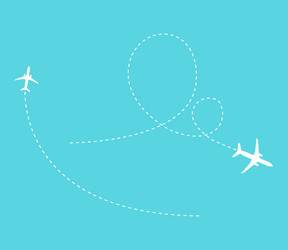 Airplane Dotted Line Vector Images (over 2,200)