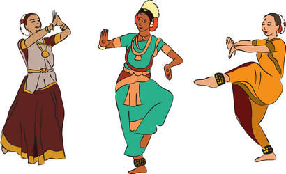 Indian Dance Kathak Vector Images (83)
