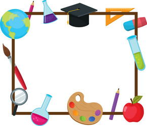 Study elements cartoon Royalty Free Vector Image