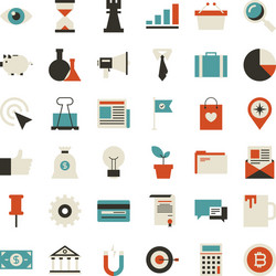 Business icon set collection Royalty Free Vector Image