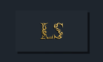 Initial letters ls logo design bundle Royalty Free Vector