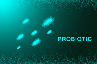 Probiotics bacteria design concept Royalty Free Vector Image