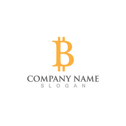 Btc coin logo and symbol Royalty Free Vector Image