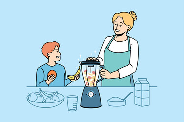 Smoothie drinks cartoon Royalty Free Vector Image