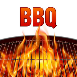 Neon signs barbecue grill bar and steak house 2 Vector Image