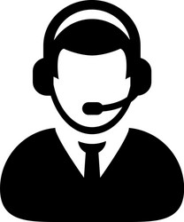 Customer service happy smile Royalty Free Vector Image