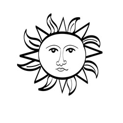 Weather line art design for print Royalty Free Vector Image