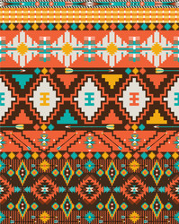 Seamless colorful aztec pattern Royalty Free Vector Image