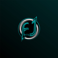 Initial ej logo design Royalty Free Vector Image