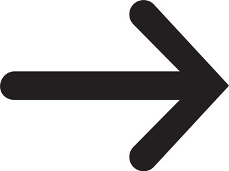 Right arrow icon black symbol Royalty Free Vector Image