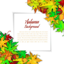 Colorful autumn backdrop Royalty Free Vector Image