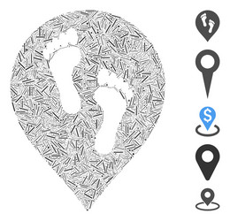 Foot Steps on a Map Vector Images (over 150)