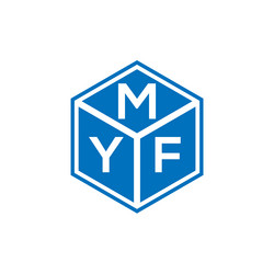Myf letter technology logo design on white Vector Image