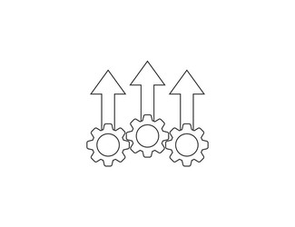 Efficiency business management icon Royalty Free Vector
