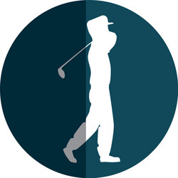 Golf club golfer avatar Royalty Free Vector Image