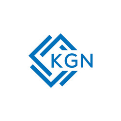 Kgn abstract technology logo design on black Vector Image