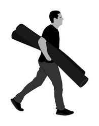 Carpet Man Carrying Vector Images (46)