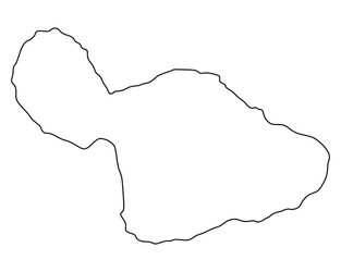 Map of maui Royalty Free Vector Image - VectorStock