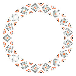 Ethnic classic border rounder designs Royalty Free Vector