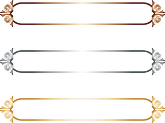 Luxury gold title border png Royalty Free Vector Image