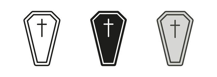 Coffin Outline Casket Vector Images (over 1,600)