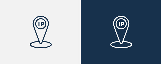 Ip icon filled icon from artificial Royalty Free Vector