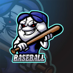 Bad boy mascot esport logo design Royalty Free Vector Image