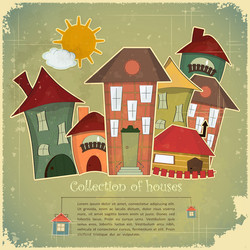 Collection of houses Royalty Free Vector Image