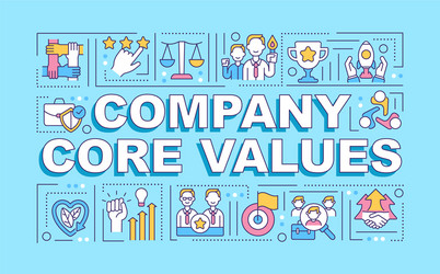 Corporate core values brochure template Royalty Free Vector