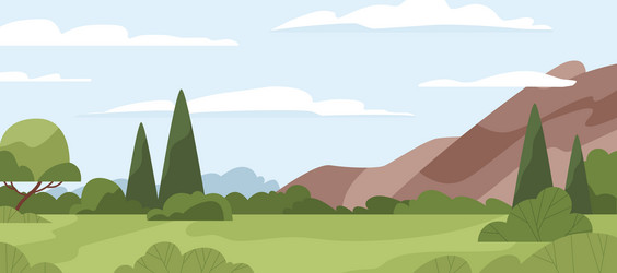 Beautiful rural landscape Royalty Free Vector Image