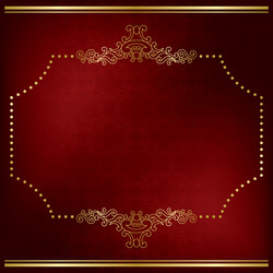 Dark red card with pattern Royalty Free Vector Image