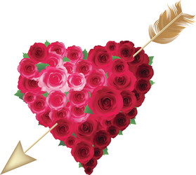 Heart and cupid icon Royalty Free Vector Image
