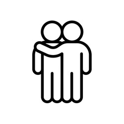 Hug icon Royalty Free Vector Image - VectorStock