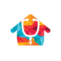 Medical education logo design Royalty Free Vector Image