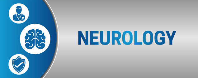 Blue neurology medical background Royalty Free Vector Image