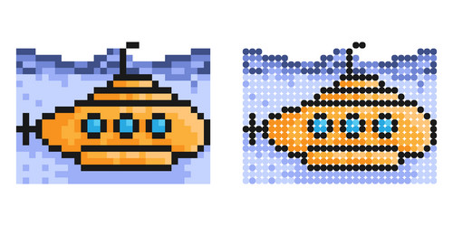 Submarine icon isolated on white background Vector Image